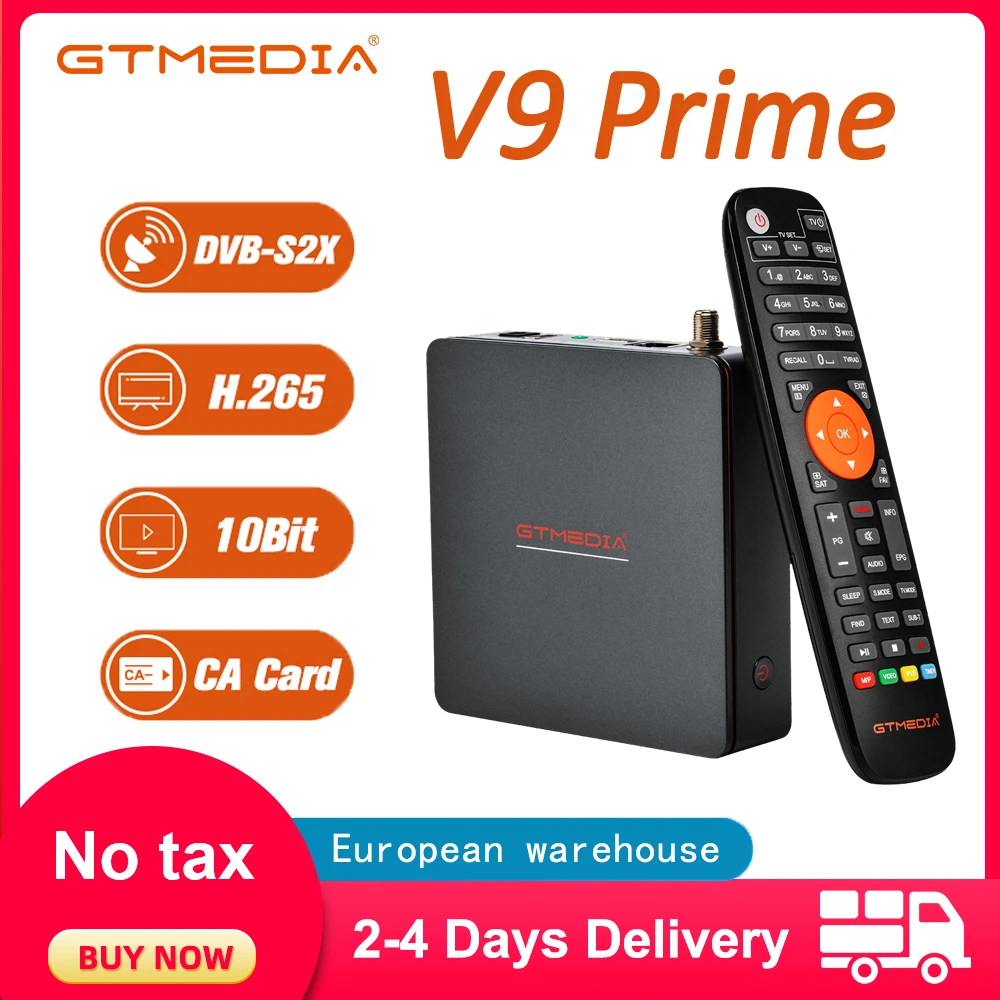 GTMEDIA receptor de televisión por satélite V9 Prime, decodificador con ...