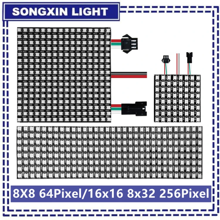 WS2812B RGB LED Digital Flexible Einzeln Adressierbaren Panel Licht ...