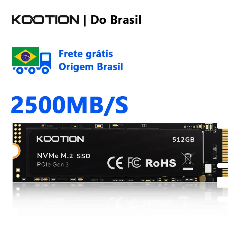 KOOTION Nvme M2 SSD 512GB 1TB 2TB M.2 SSD Nvme 2280 PCIe 3.0x4 Disco de ...