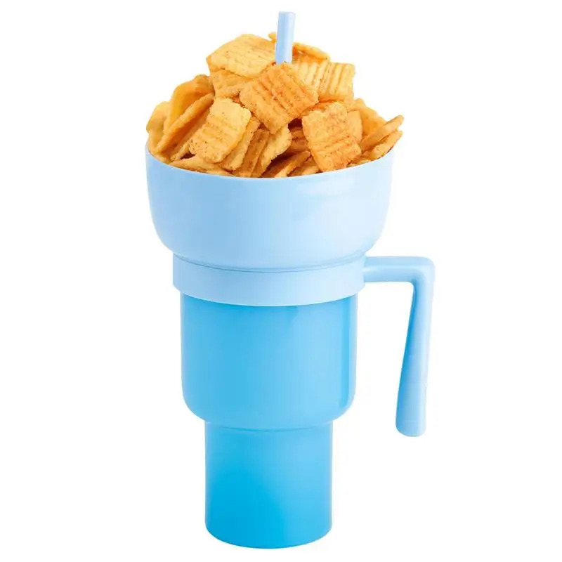 Creative-Snack-And-Drink-Cup-2-In-1-Drink-Cup-With-Popcorns-Bowl-On-Top ...