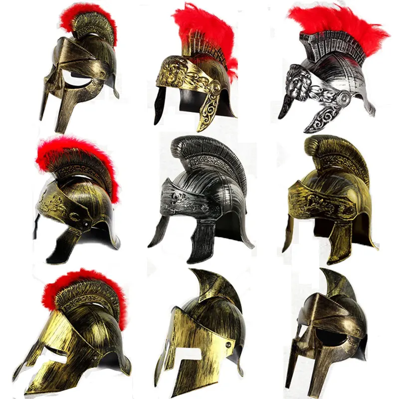 Casco-de-soldado-romano-antiguo-caballero-Medieval-Gladiador-espartano-Guerrero-romano-casco ...