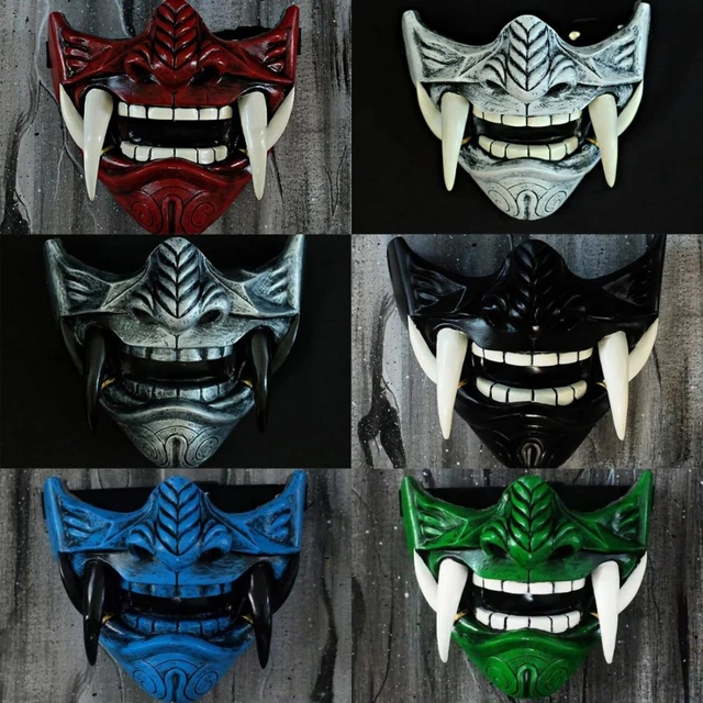 Samurai Half Mask Drawings
