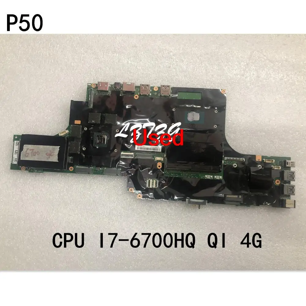 Used for Lenovo ThinkPad P50 Laptop Motherboard main board CPU I7 ...