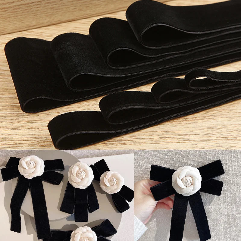 Double-Faced-Velvet-Ribbon-Black-Wide-6mm-9mm-12mm-16mmm-20mm-25mm-38mm ...