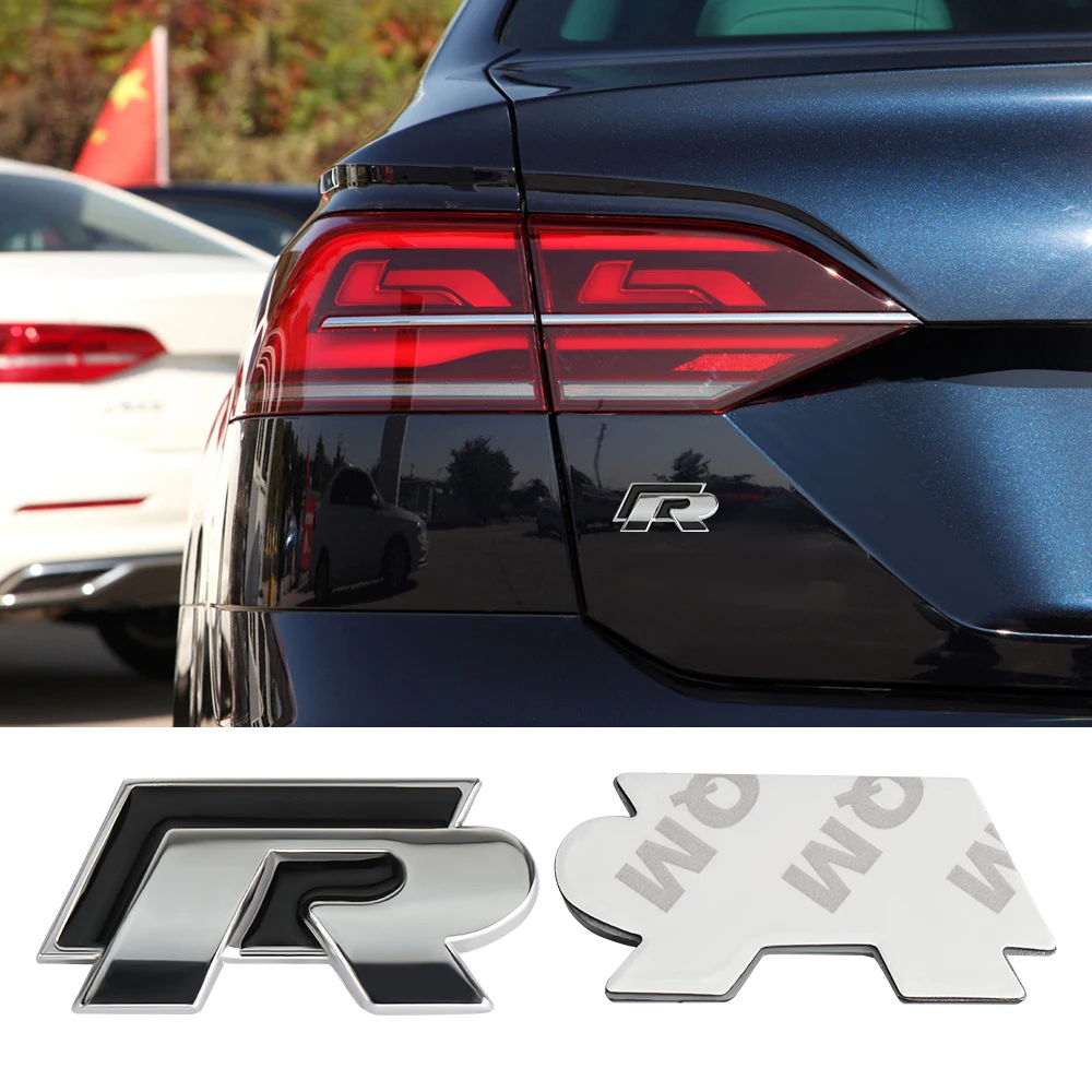 1pc-3D-Car-trunk-sticker-R-logo-car-decoration-sticker-Accessories-For ...