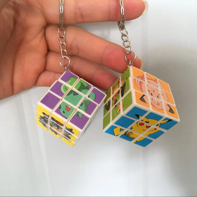 Pokemon-Cute-Keychain-Pikachu-Rubik-s-Cube-Pendant-Children-s-Toys-Baby ...