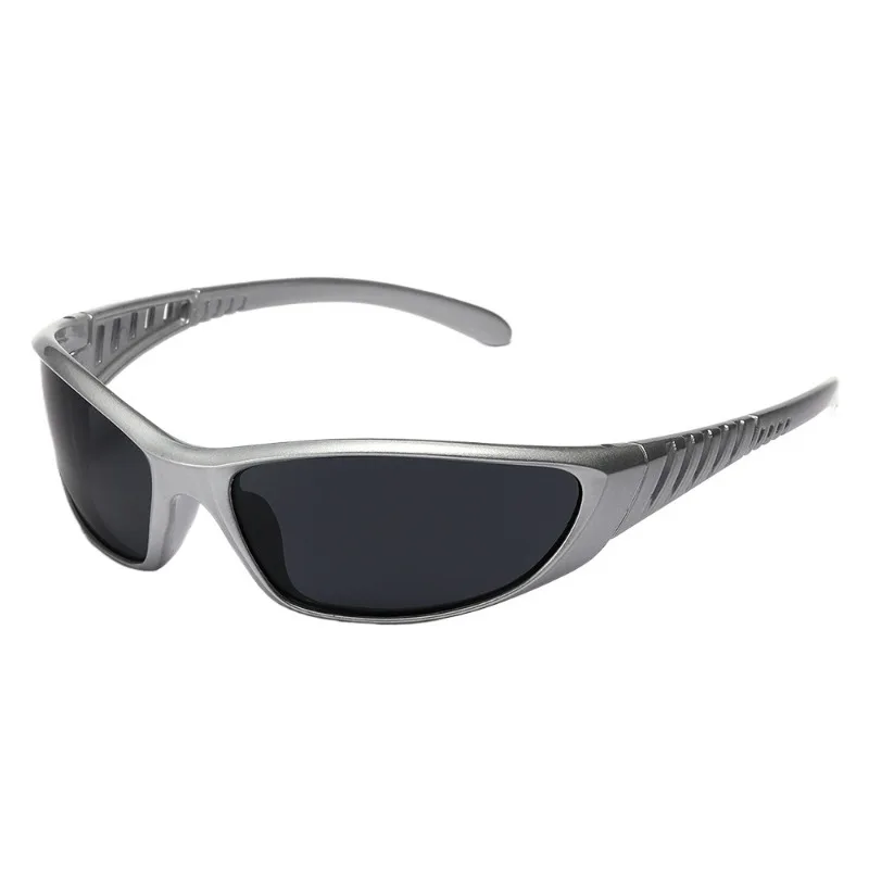 Y2K Silver Sunglasses Color Hollowed Out Future Sense Of Technology Hot ...