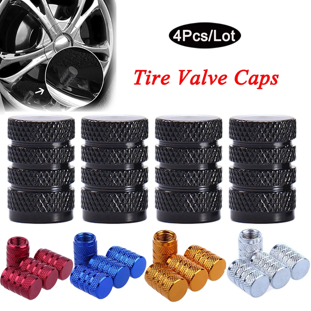 Aluminum-Alloy-Car-Wheel-Tire-Valve-Caps-Tyre-Rim-Stem-Covers-Airdust ...