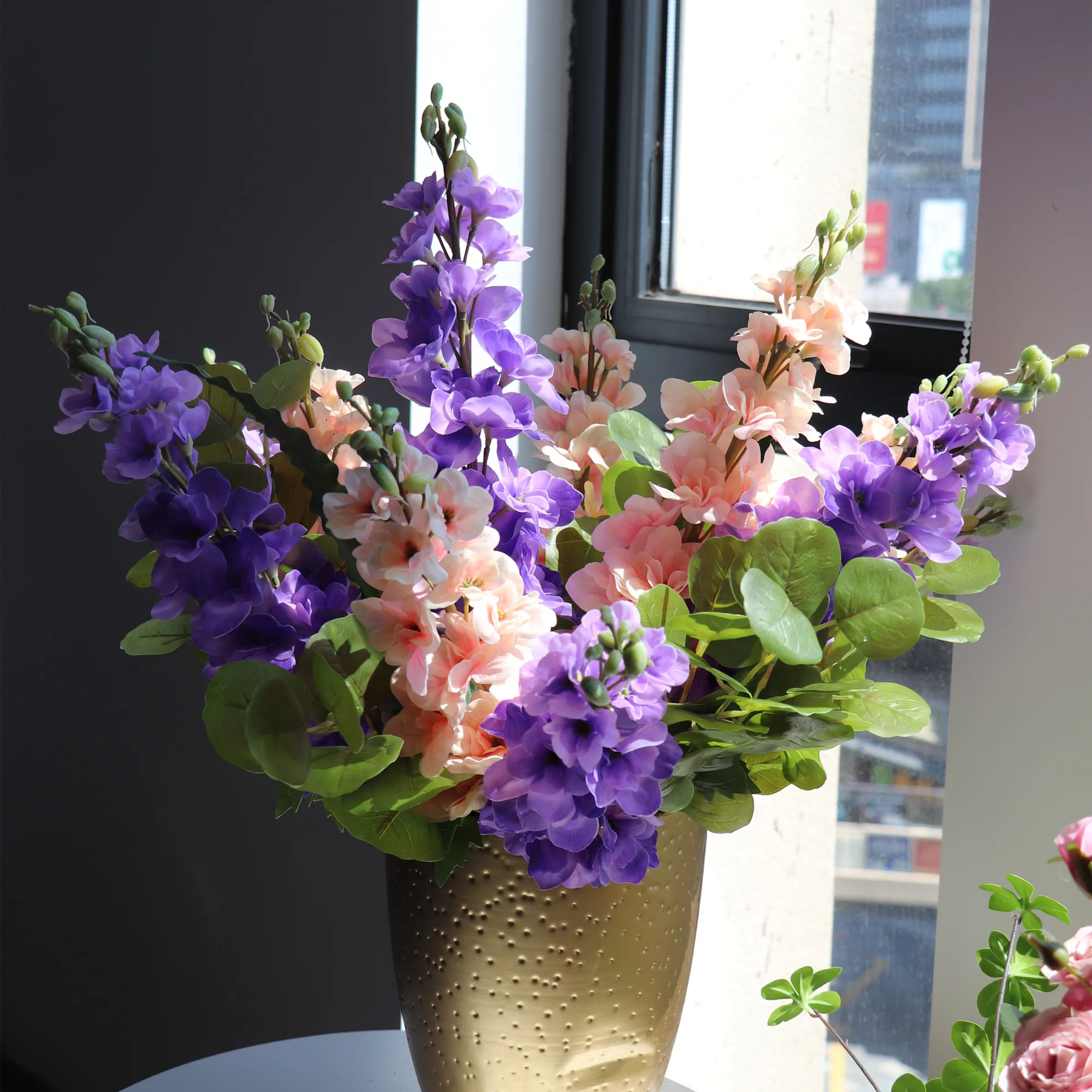 Purple Snapdragon Centerpiece