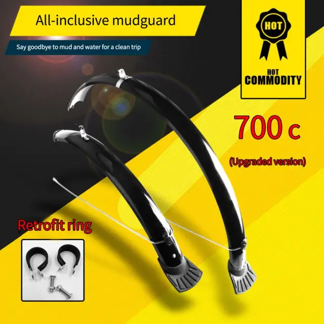 Mountain Bike Plastic Rear Fenders Set, Bicycle Fenders, Mud Guard ...