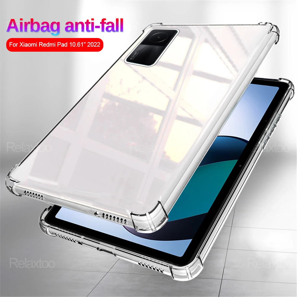 for-Xiaomi-Redmi-Pad-Case-Transparent-Air-bags-Soft-Silicone-Back-Cover ...