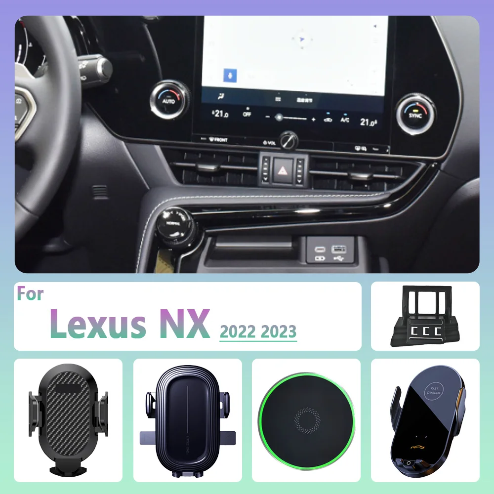 For Lexus NX 260 350 350h 2022 2023 Car Phone Holder Wireless Charging ...