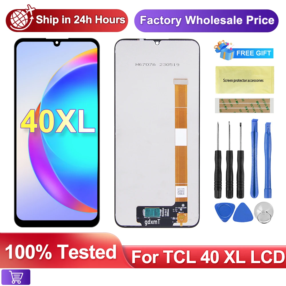 6.75 "para tcl 40 xl lcd t608m display lcd de toque digitador ...