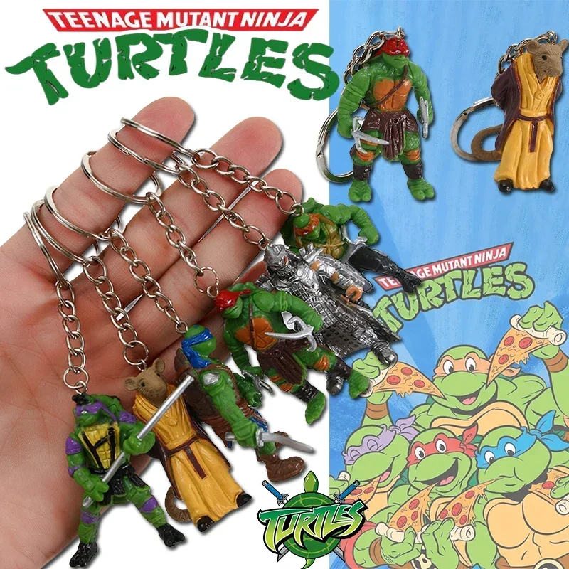 6PCS-set-New-Teenage-Mutant-Ninja-Turtles-Keychain-TMNT-Cartoon-Cute ...