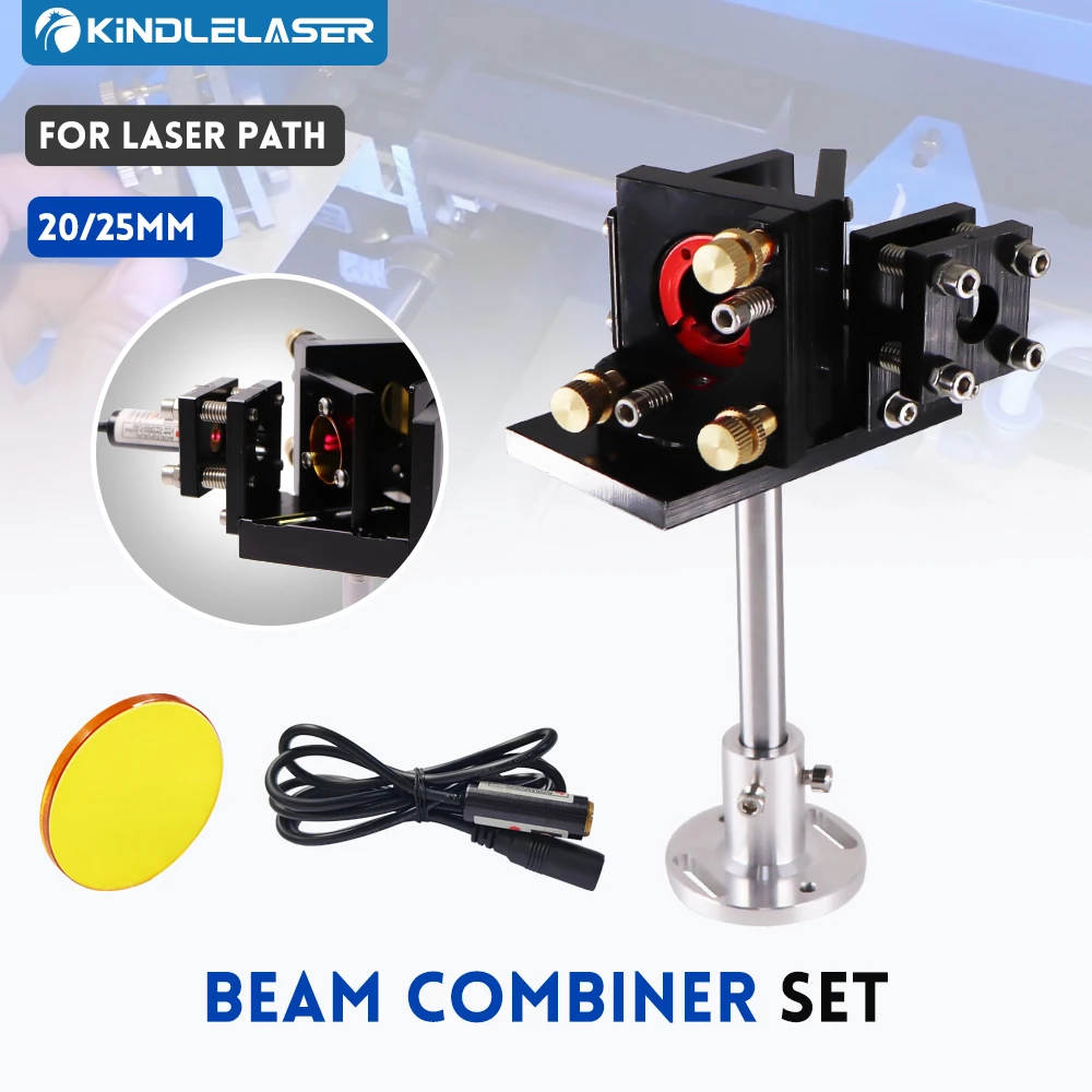 ZnSe-Laser-Beam-Combiner-Set-D20-25mm-ZnSe-Beam-lens-Combiner-Mount-Red ...