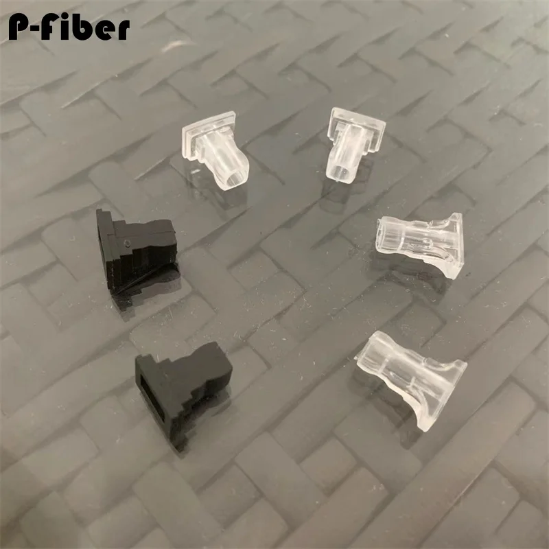 SC-dust-cap-100pcs-simplex-for-optical-fiber-adapter-black-transparent ...