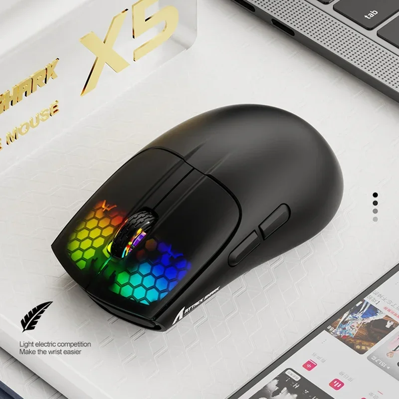 wireless-Gaming-Mouse-Bluetooth-Tri-mode-PixArt-Optical-Sensor-for-PC ...