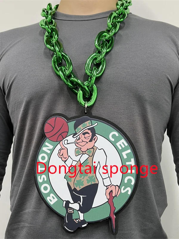 Custom-3D-fan-chain-foam-necklace-american-football-team-chain-necklace ...