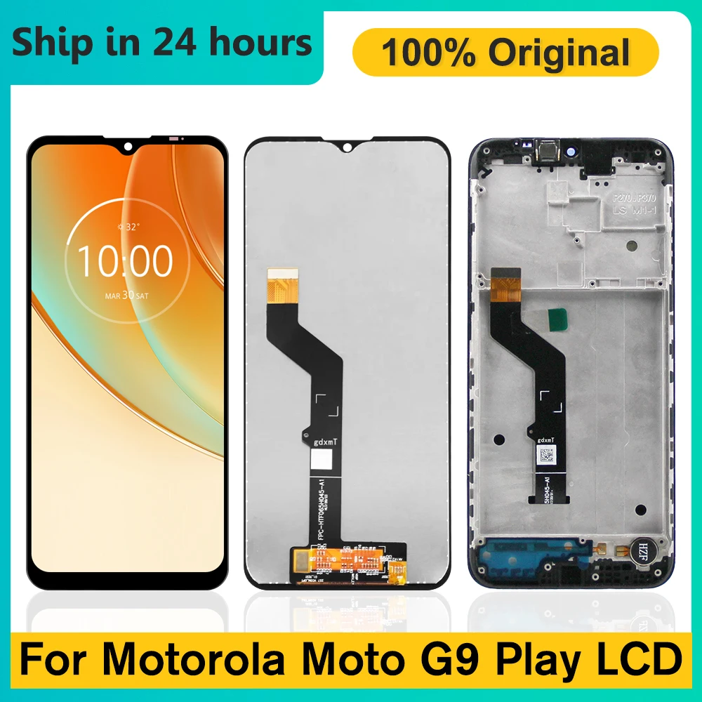6-5-Original-LCD-For-Motorola-Moto-G9-Play-LCD-Display-with-frame-Touch ...
