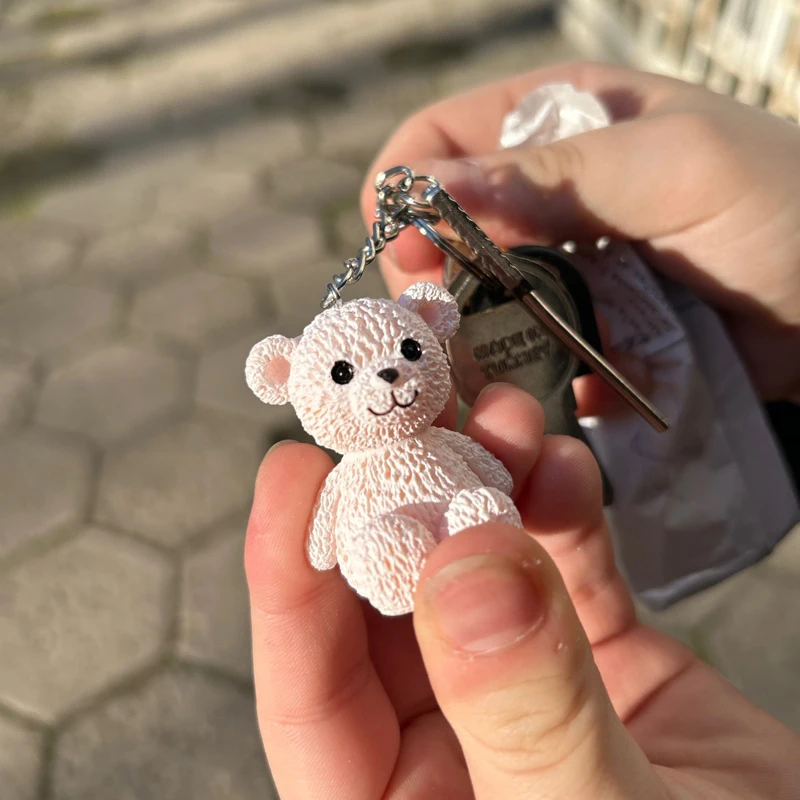 Cartoon-Resin-Bear-Doll-Keychain-Women-Men-Cute-Anime-Teddy-Key-Chain ...