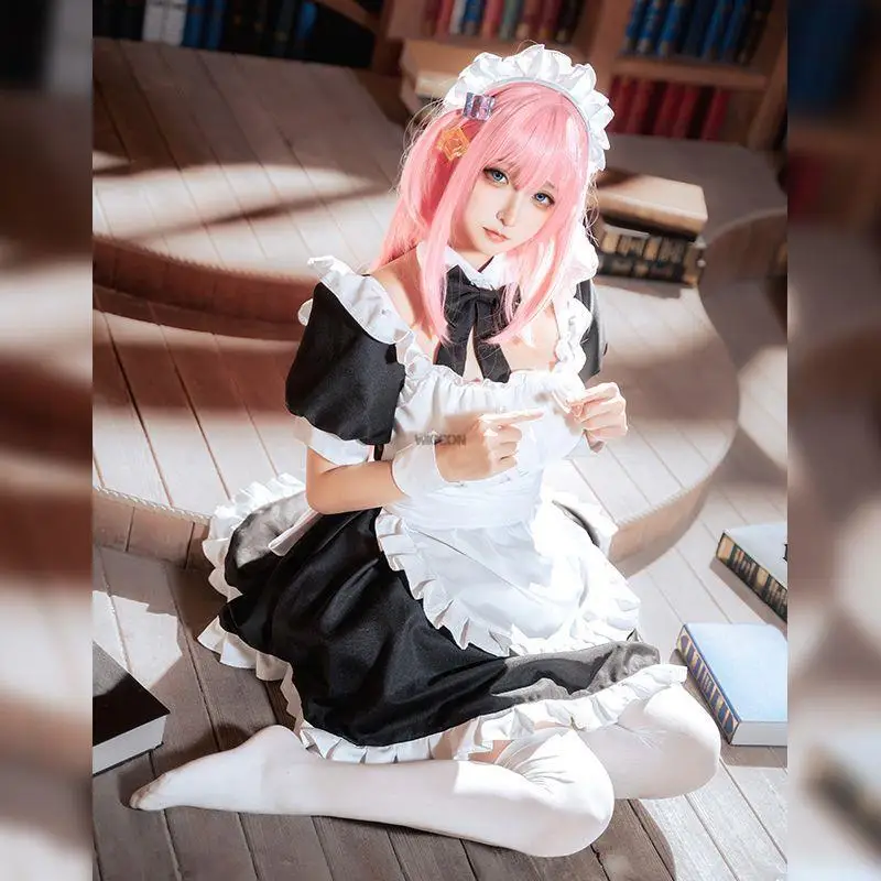 Gotou Hitori Cosplay Costume Anime Bocchi The Rock! Cute Maid Uniform ...