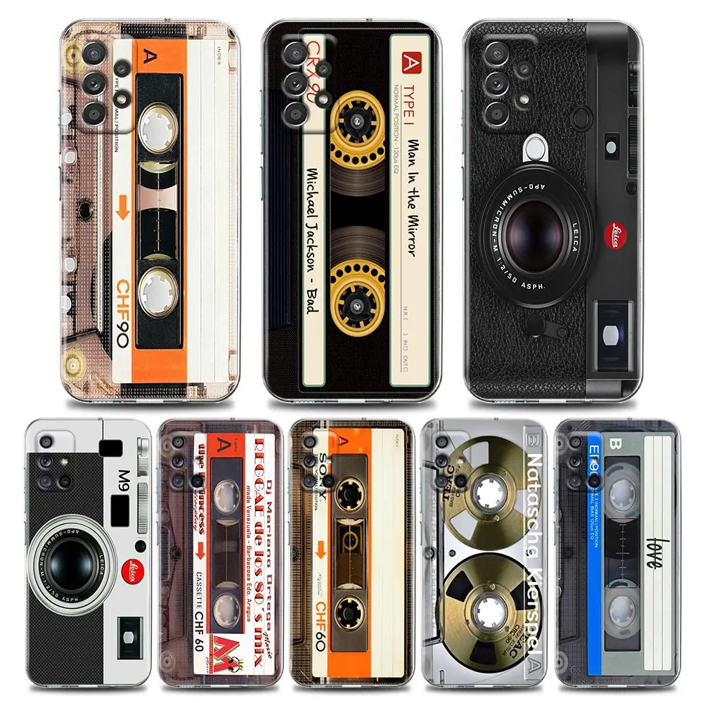 Music-Cassette-Tape-Video-Camera-Case-For-Samsung-Galaxy-A55-A35-A06 ...