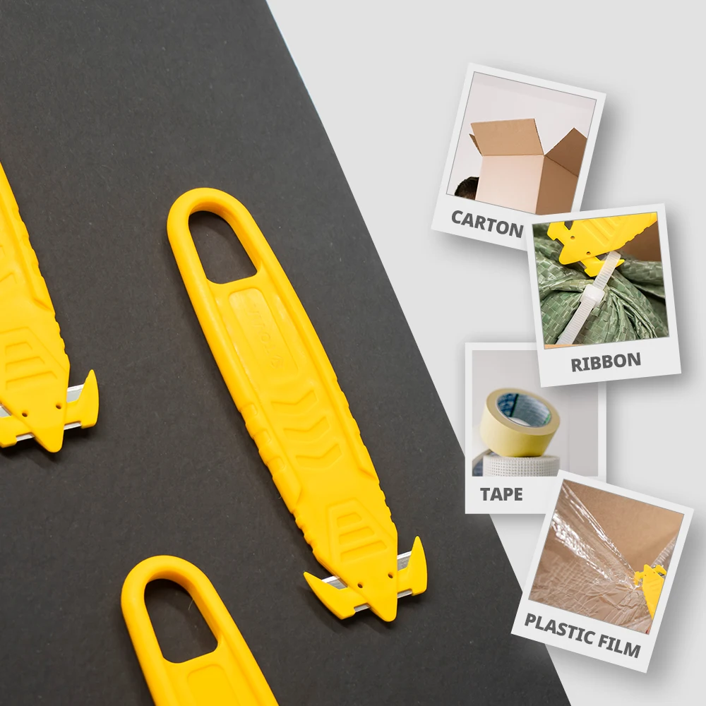 SCIMAKER-1pcs-Safety-Box-Cutter-Utility-knife-Double-sided-blade ...