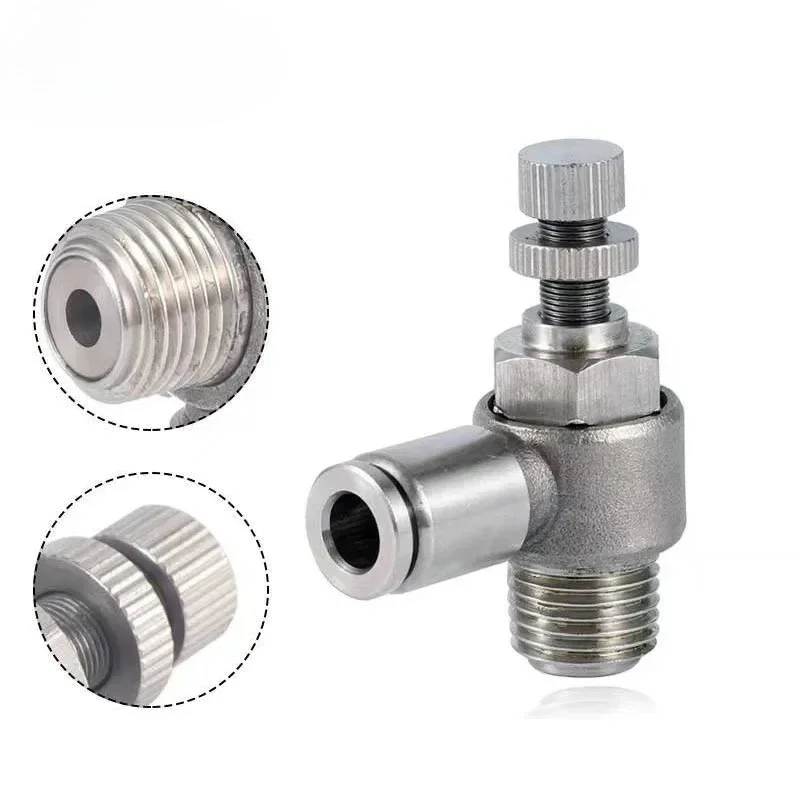 SL6-01/8-02/10-03 Throttle Valve - Adjustable Air Flow Restrictor for ...