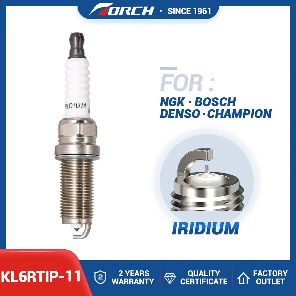 Iridium-Platinum-Spark-Plugs-TORCH-KL6RTIP-11-Replace-for-Candles-90428 ...