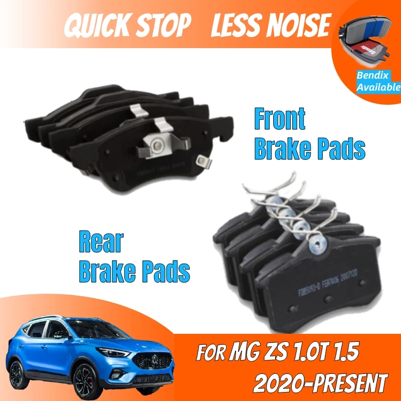 THREEON Quick Stop Front Rear Brake Pads For SAIC MG ZS 1.5 1.0T Rear ...