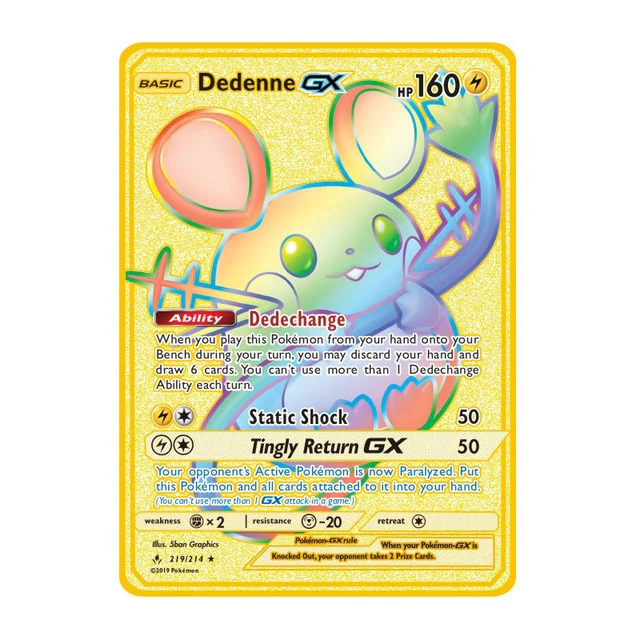 Pokemon Dedenne Card
