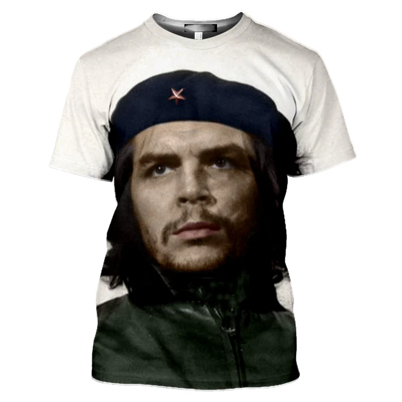 Cuba-Fidel-Castro-Che-Guevara-3D-Print-Summer-Men-s-O-Neck-T-shirt ...