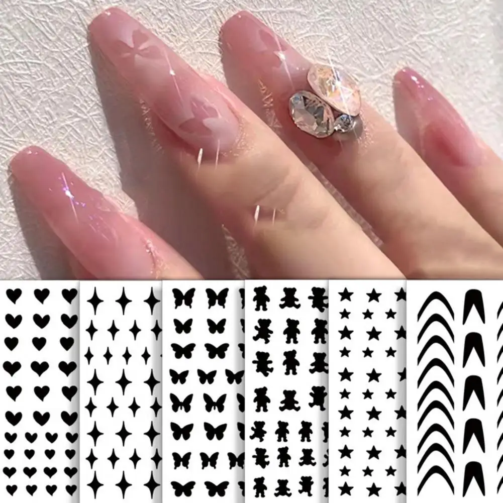 Exquisite Manicure Template Removable Nail Cutout Template Exquisite ...