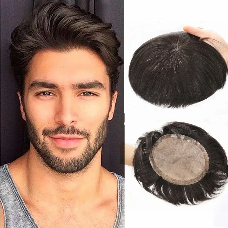 Peruca-de-cabelo-humano-natural-para-homens-peruca-masculina-peruca-de ...