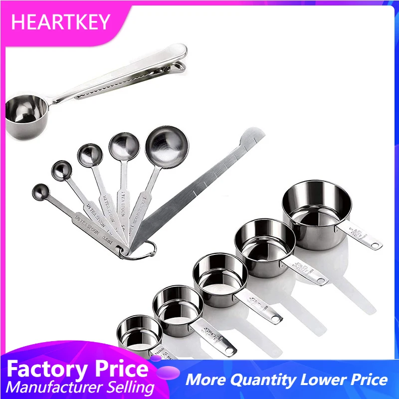 12PCS-SET-Measuring-Cups-and-Spoons-Set-Measuring-Leveler-Coffee-Scoop ...