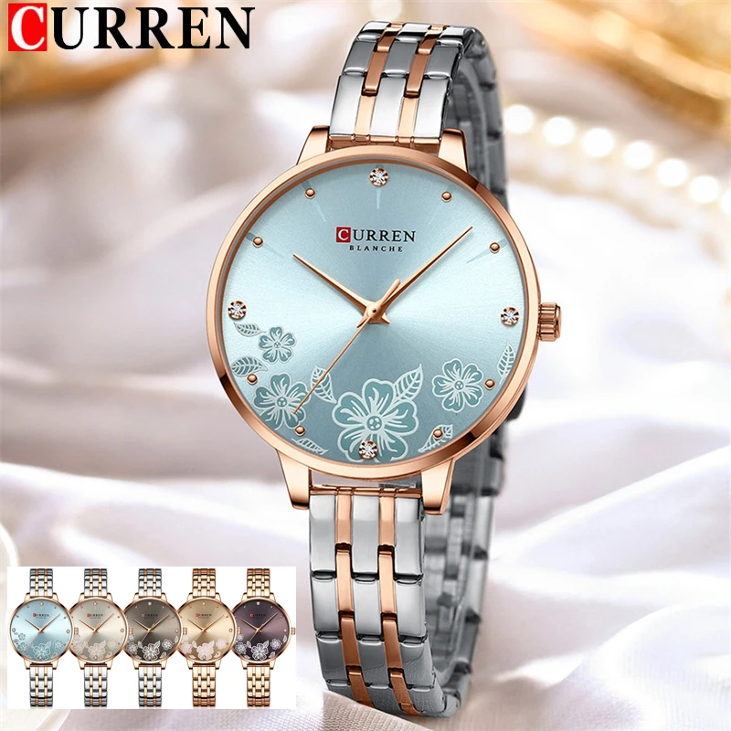 CURREN-Women-Watch-Top-Brand-Luxury-Female-Waterproof-Clock-Stainless ...