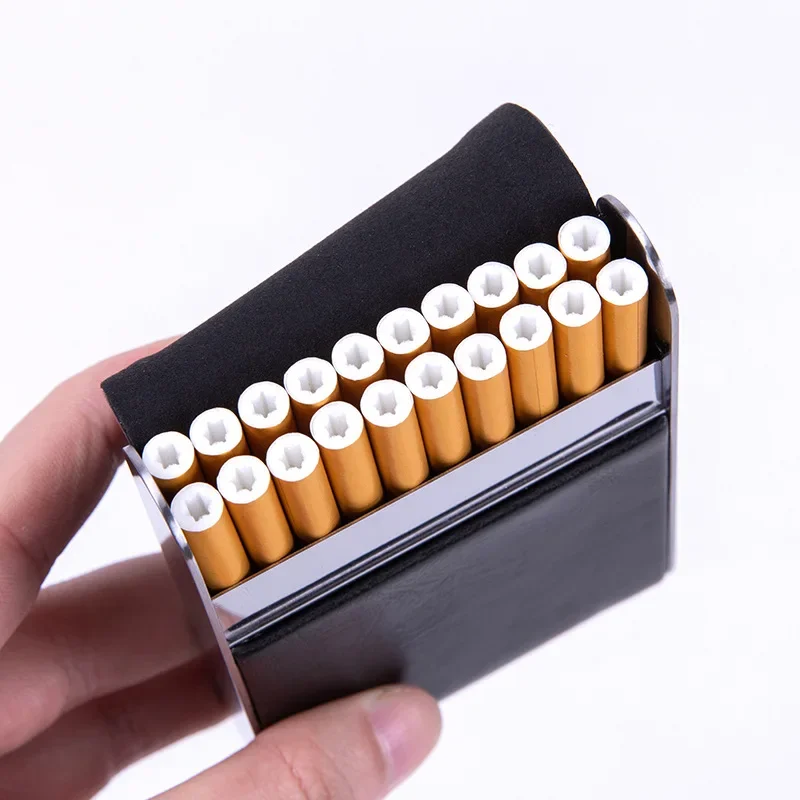 Special-Leather-Cigarette-Box-For-men-And-women-With-Magnetic-Snap-Flap ...