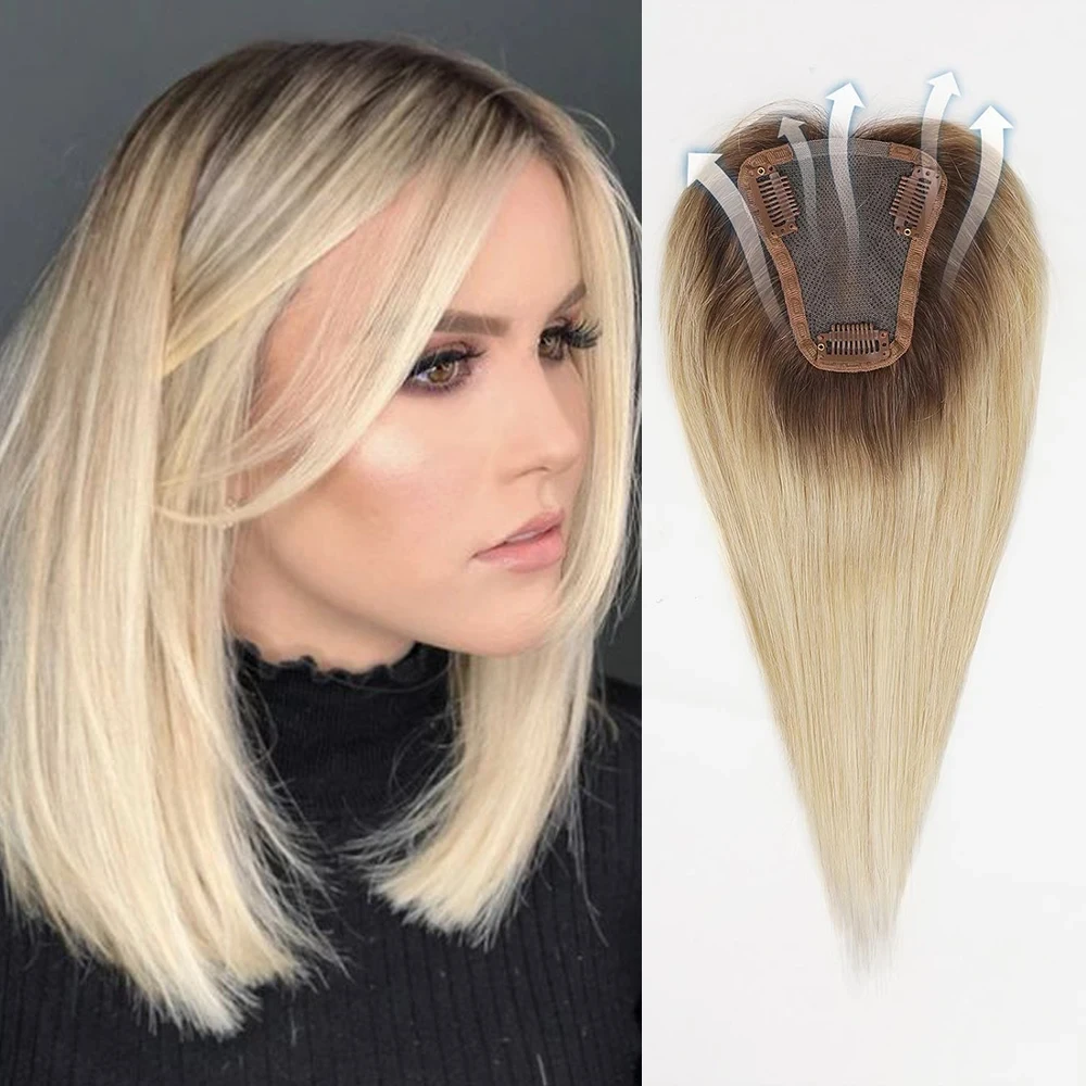 Spitzen-basis-Echthaar-Topper-braun-blond-Ombre-Remy-Echthaar-teile ...