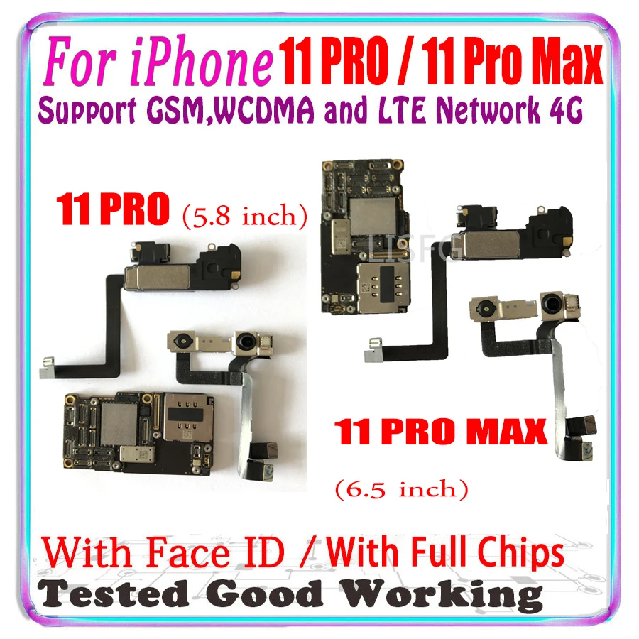 For-iPhone-11-11-Pro-11-Pro-Max-256gb-Motherboard-With-Face-ID-128gb ...