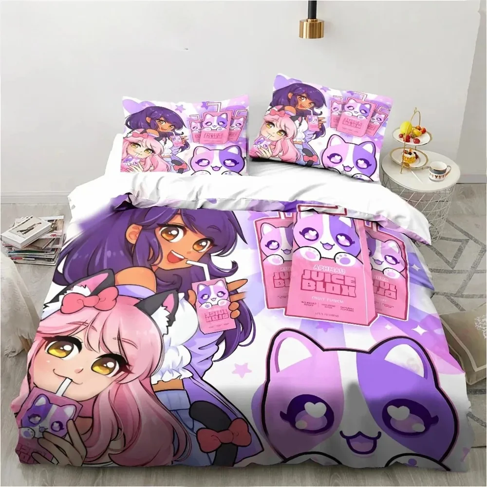 Cartoon-Game-Cute-Aphmau-with-Wings-Bedding-Set-Boys-Girls-Twin-Queen ...