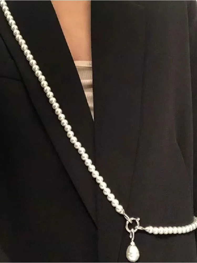 New-Exquisite-Pearl-Long-Necklace-Personalized-Chain-Large-Pendant ...