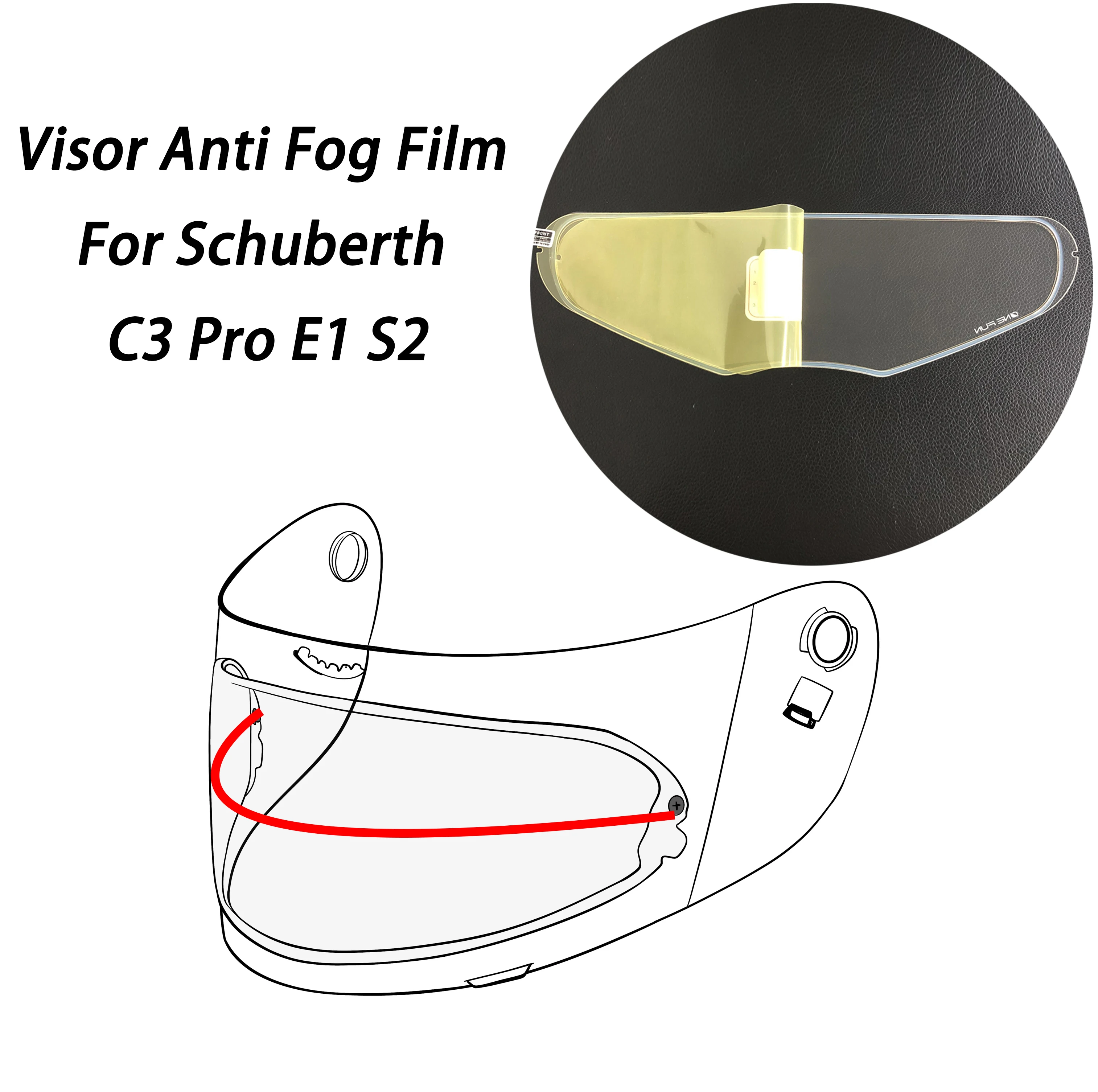 Motorcycle Helmet Visor Anti Fog Film Helmets Lens Film For Schuberth ...