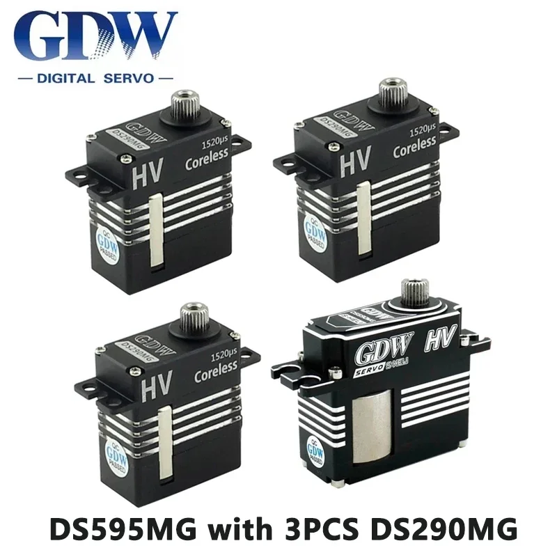GDW-Digital-Metal-Servo-HV-m-dio-helic-ptero-pe-as-DS595MG-DS290MG-450 ...