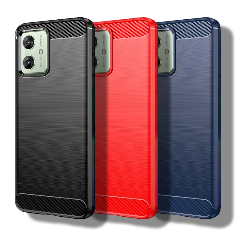 For-Motorola-Moto-G54-5G-Case-For-Moto-G54-Cover-6-5-inch-Carbon-Fiber ...