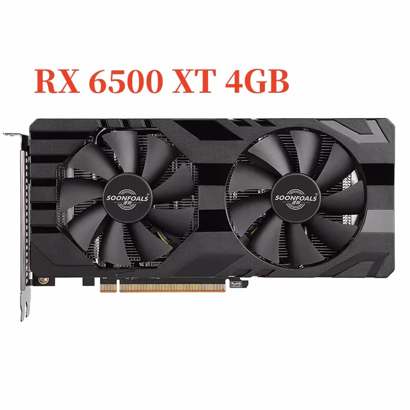 SOONFOALS-AMD-Radeon-RX-6500-XT-4GB-Video-Card-RX-6500XT-GDDR6-64bit ...