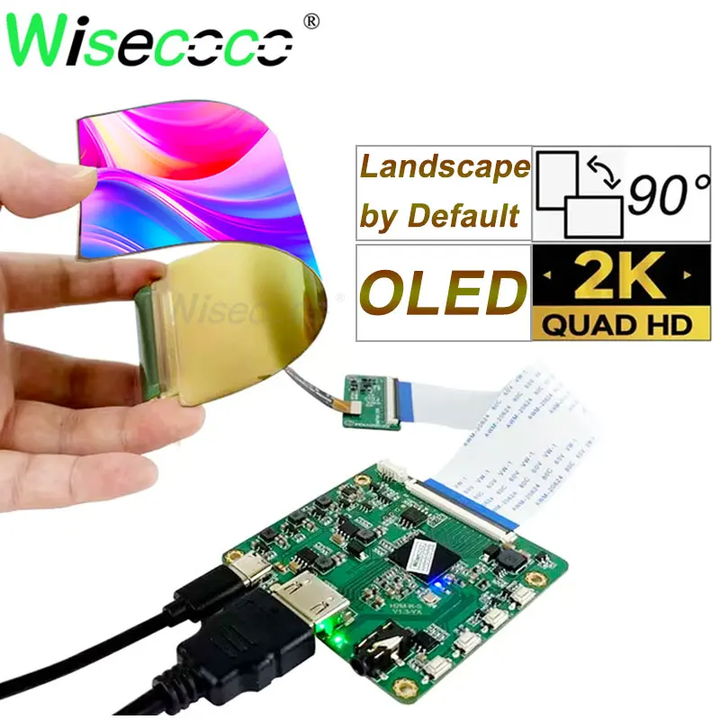 Wisecoco-Flexible-Display-6-Inch-OLED-2K-2880x1440-IPS-Amoled-Flexible-Screen-60Hz-Landscape-By ...