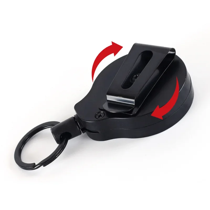 Black-Multi-purpose-Keychain-Holders-70cm-Retractable-Length-360 ...