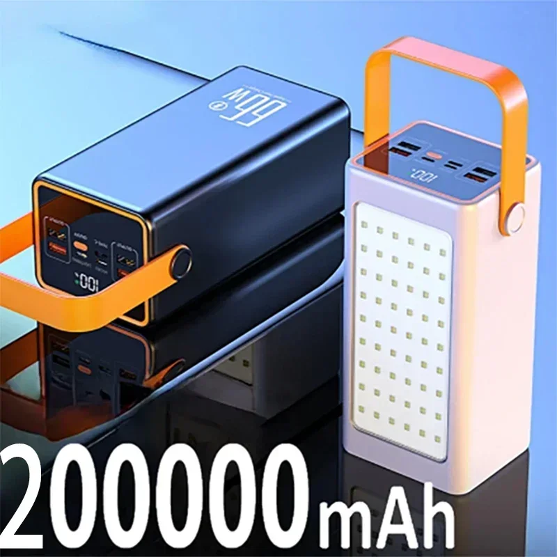 Power-Bank-200000mAh-High-Capacity-66W-Fast-Charger-Waterproof ...