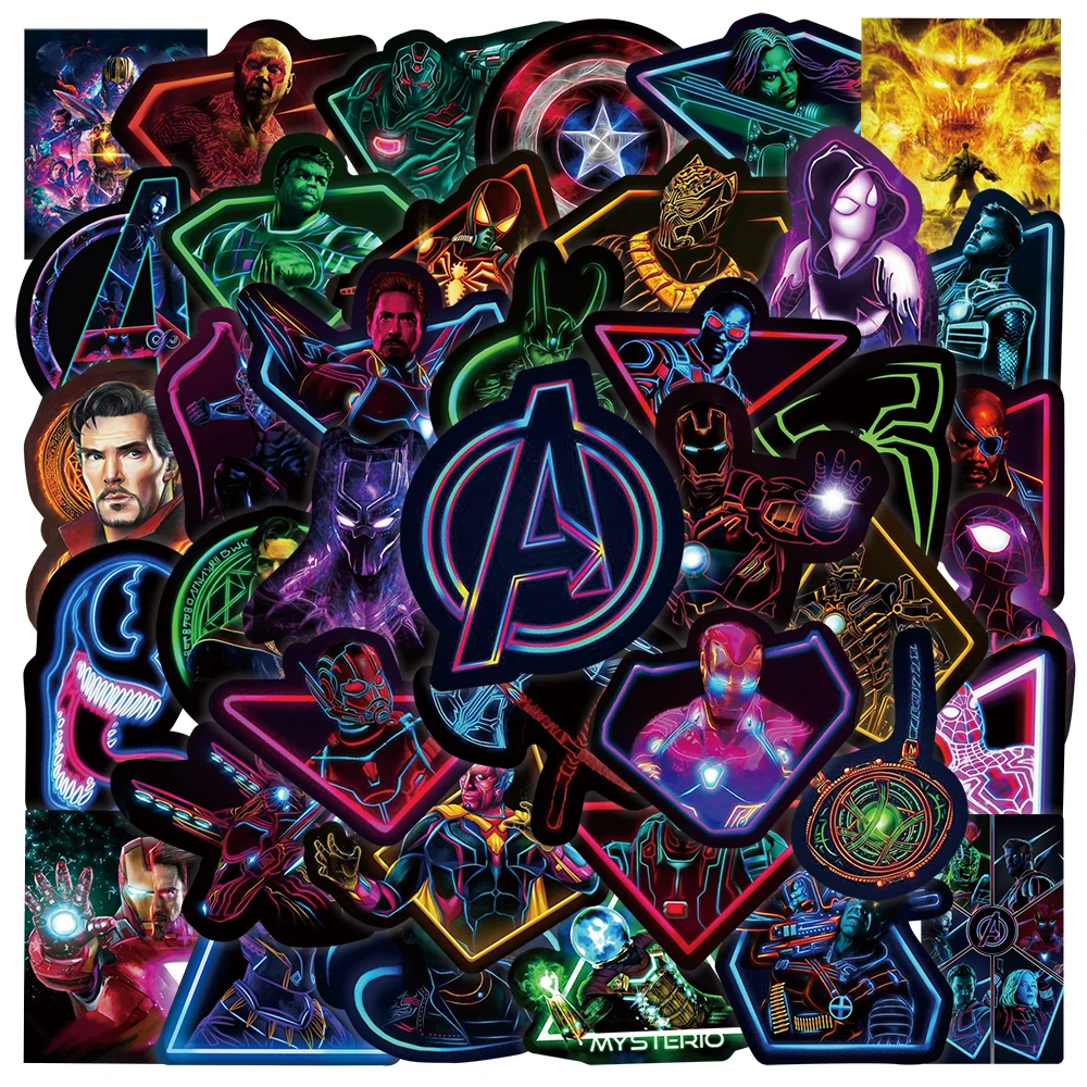 Stickers | Avenger | Sticke - 10/30/50/100pcs Disney Cool Anime ...