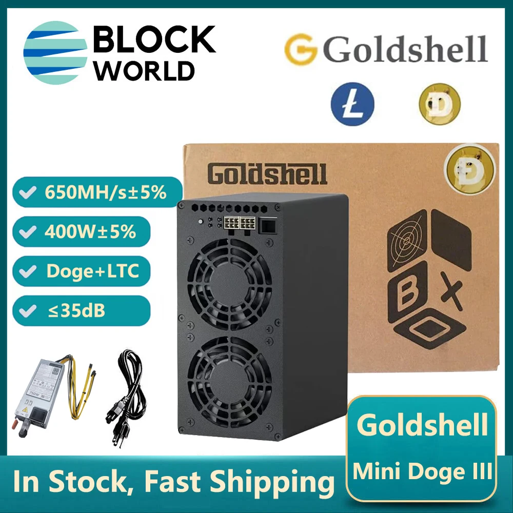 New-Goldshell-Minidoge-3-wifi-Miner-650MH-s-400W-Miner-LTC-DOGE-Coin ...